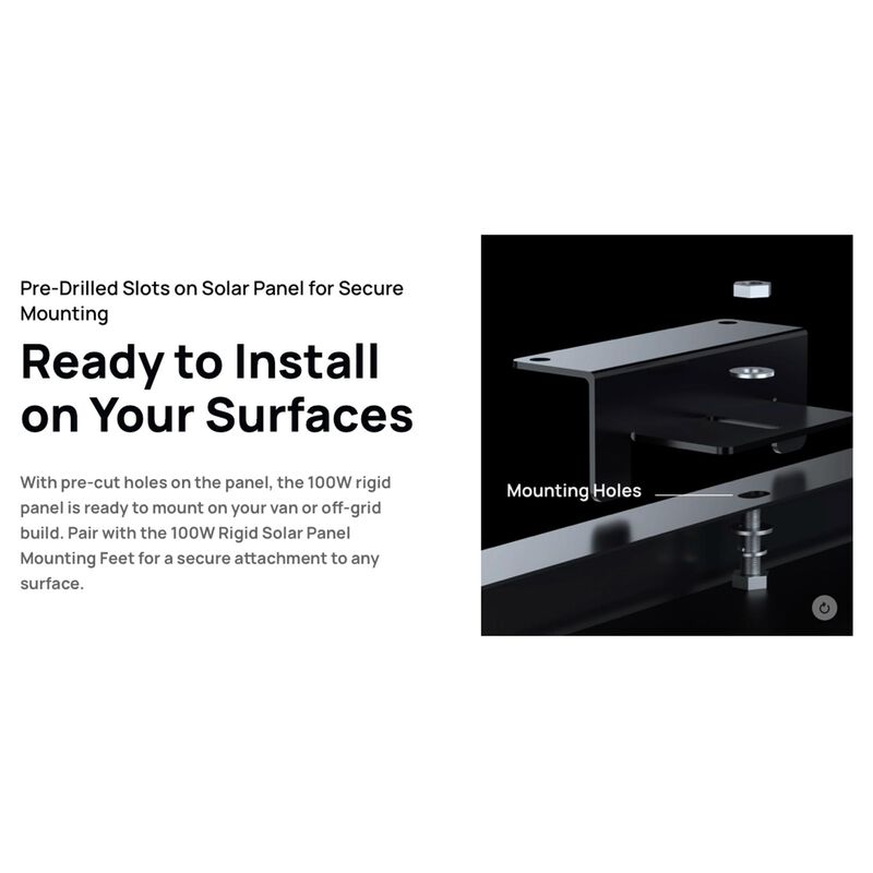 ECOFLOW 100W Rigid Solar Panel (IP68, two in one) | West Marine