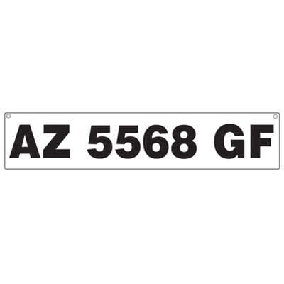 HARDLINE PRODUCTS Registration Number Plates for Inflatable Boats ...