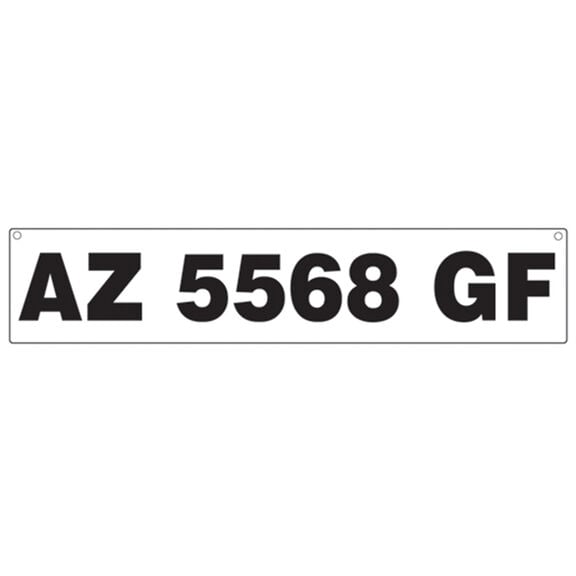Inflatable Boat Reg Number Plates Kit