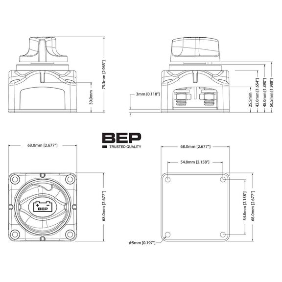 BEP MARINE 701 Master Battery Switch