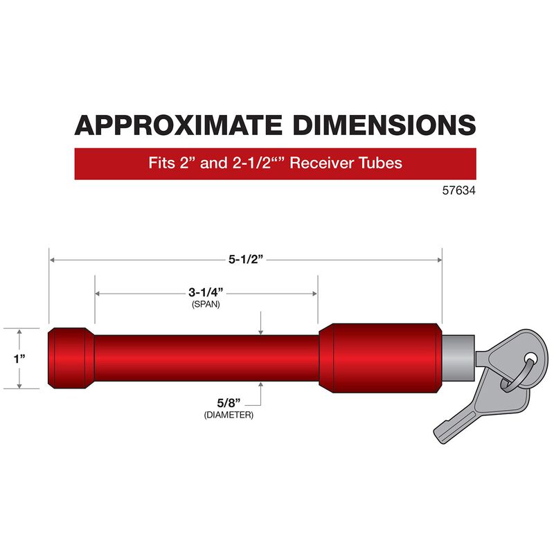BROK 5/8" Warrior Receiver Trailer Lock | West Marine