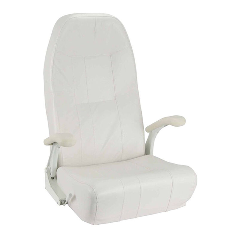 SPRINGFIELD Norwegian Helm Seat with White Upholstery | West Marine