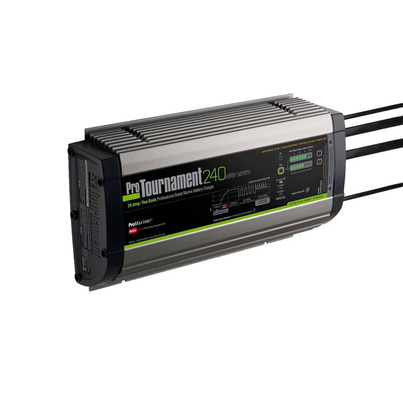 PROMARINER ProTournament 240 Elite Dual Waterproof Battery Charger, 12 ...