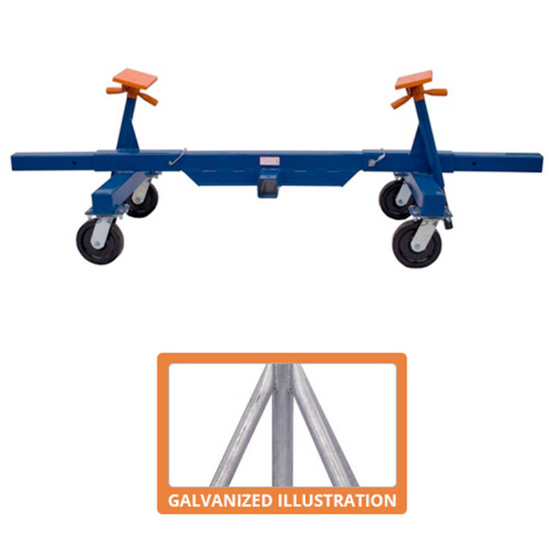 BROWNELL BOAT STANDS Maxi Heavy Duty Boat Dolly, Hot Dip Galvanized ...