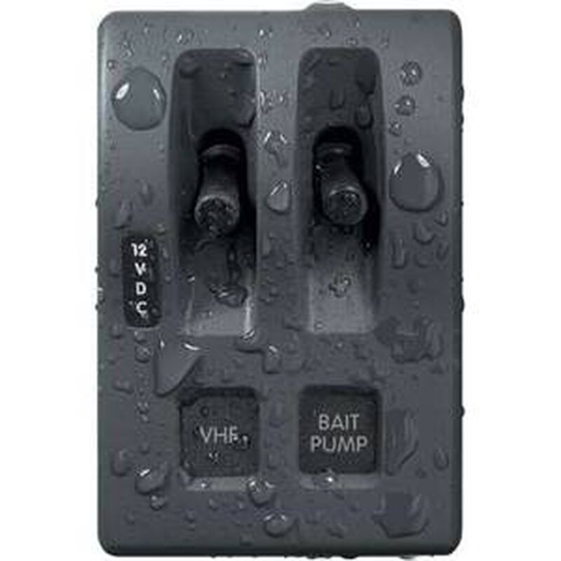 BLUE SEA SYSTEMS WeatherDeck® Waterproof Switch Panel, Two-Position ...