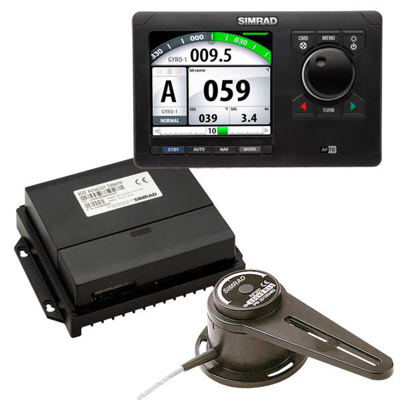 SIMRAD AP70 Autopilot Pack with AP70, AC70 and RF300 | West Marine
