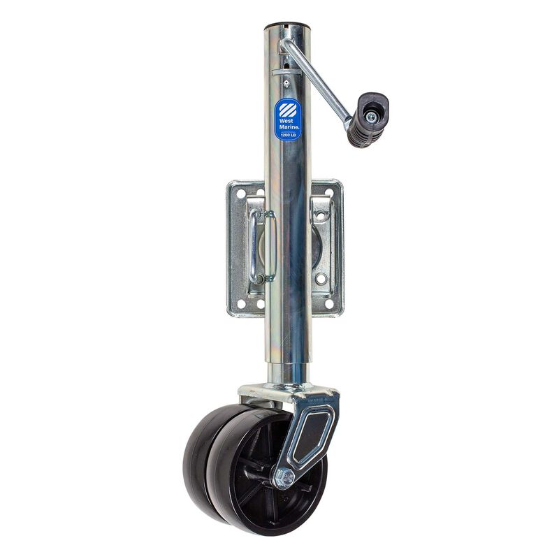 WEST MARINE 1200 lb. Dual Wheel Swivel Mount Trailer Jack | West Marine