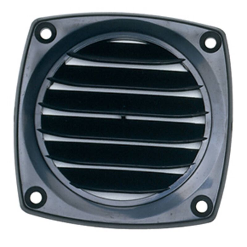 Louvered 3" Hose Vent, Black | West Marine