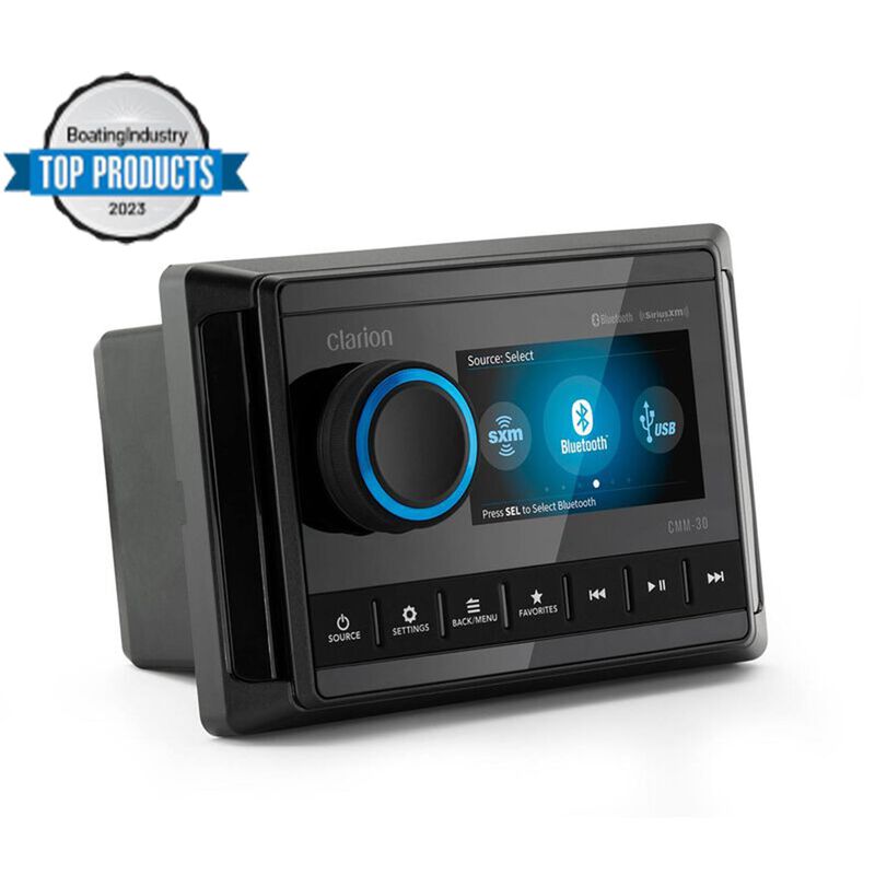 CLARION MARINE AUDIO CMM-30 Marine Source Unit with Full-Color LCD Display | West Marine