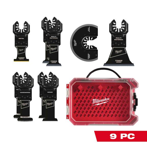 MILWAUKEE MILWAUKEE® OPEN-LOK™ Multi-Tool Blade Variety Kit 9 Piece