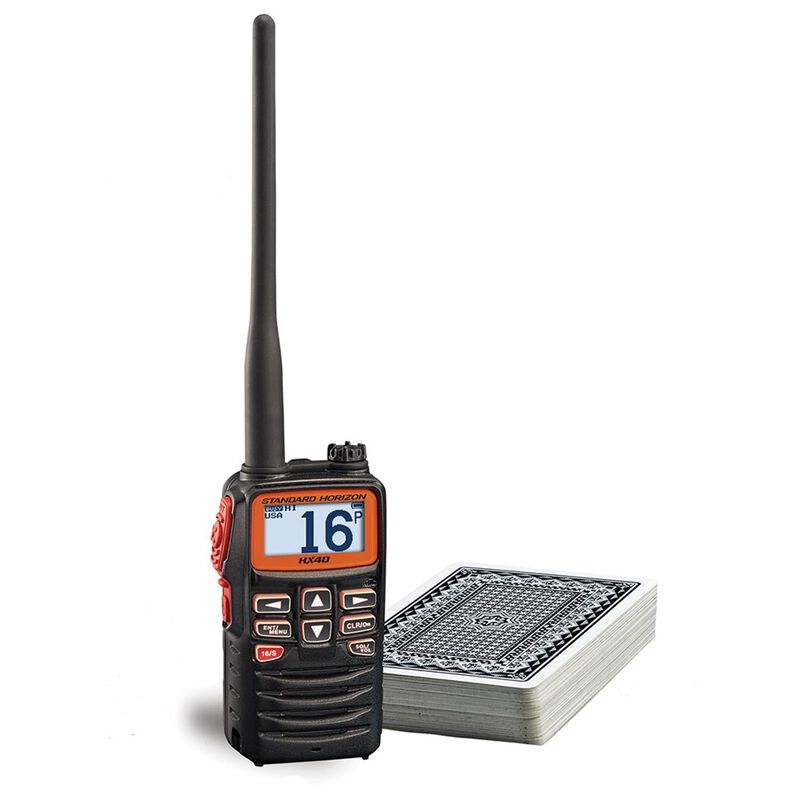 STANDARD HORIZON HX40 Ultra Compact 6W Handheld VHF Radio | West Marine