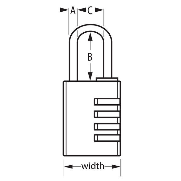 Master Lock 40 mm Combination Padlock – Set Your Own Code