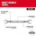 MILWAUKEE Double End Flare Nut Wrench Set - Metric, 6 Piece