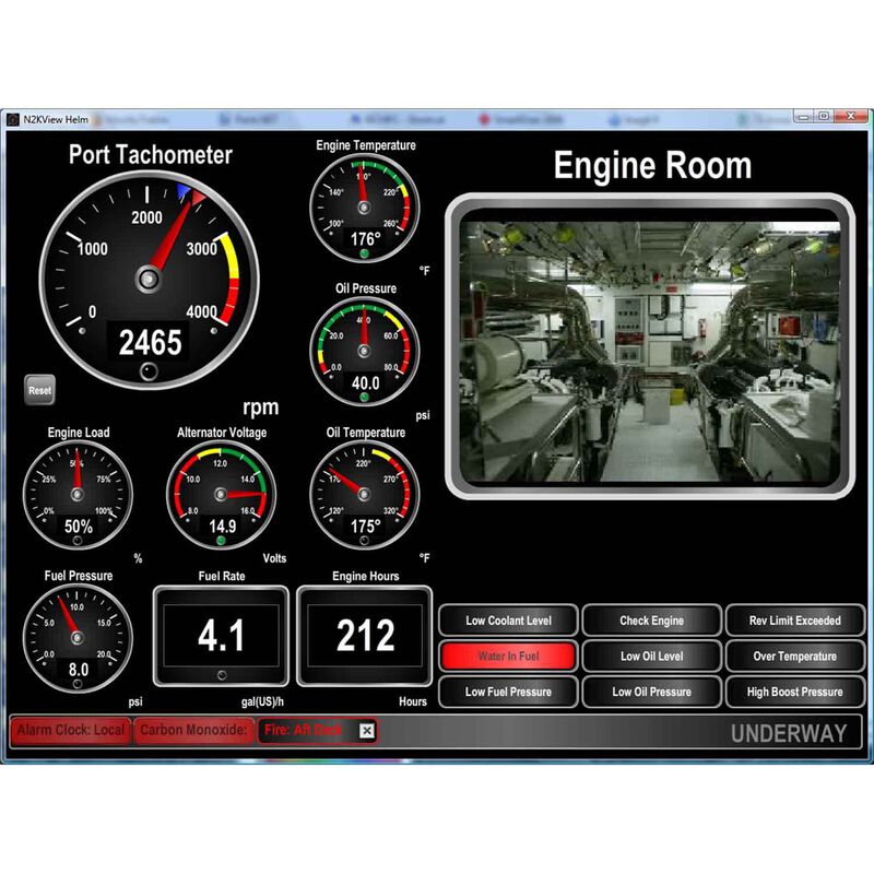 MARETRON TSM800C Vessel Monitoring and Control Touchscreen, 8" Diag ...
