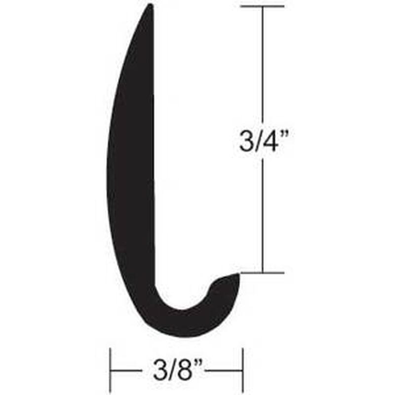 TACO MARINE Aluminum Rub Rail - 3/4"H x 3/8"W x 12'L, #8 Screws | West ...