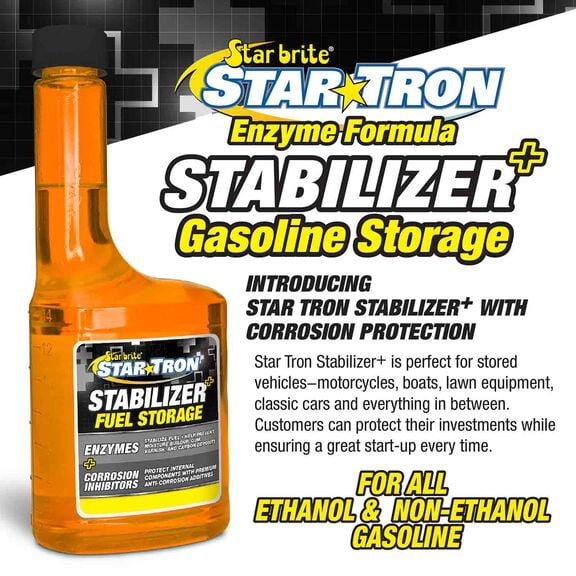 STAR BRITE Star Tron Stabilizer+ Fuel Storage Additive, 16 oz.