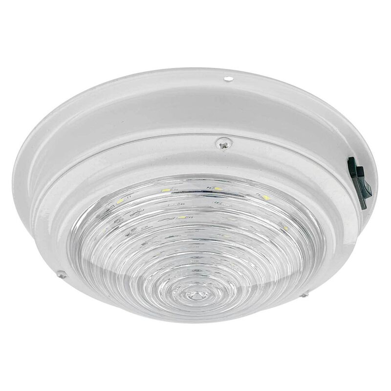 SEAVOLT 5 1/2" White Aluminum LED Dome Light, White | West Marine