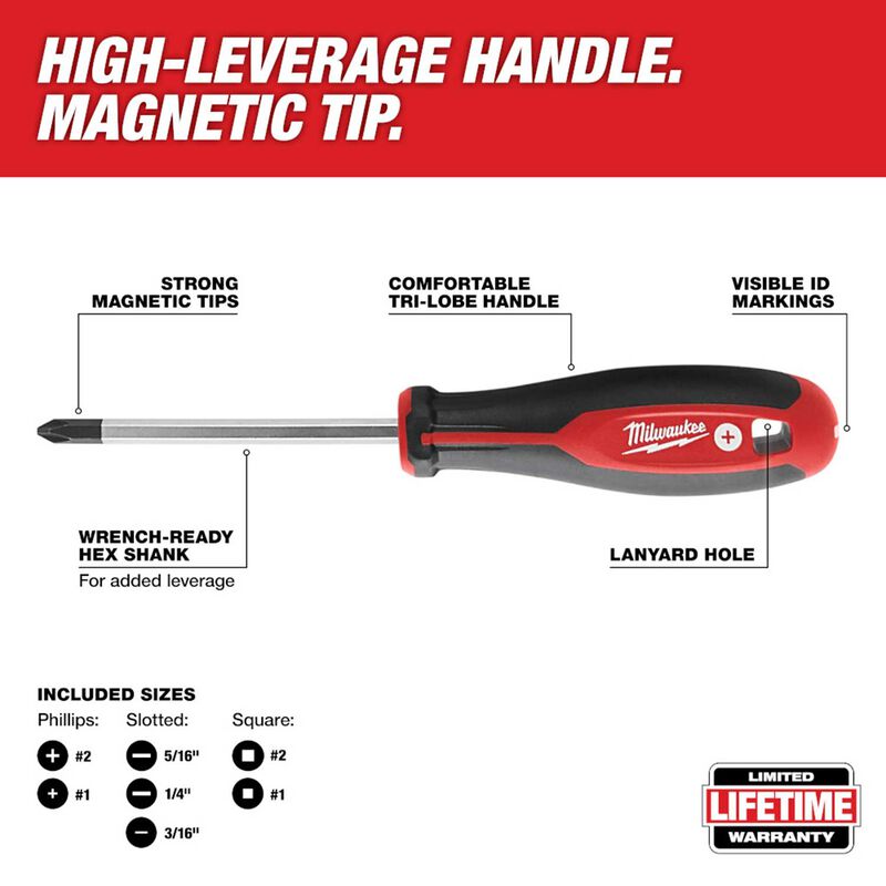 MILWAUKEE 10 Piece Screwdriver Kit | West Marine