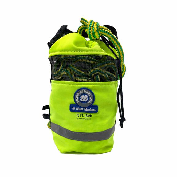 WEST MARINE 75' Neon Yellow Water Rescue Throw Rope