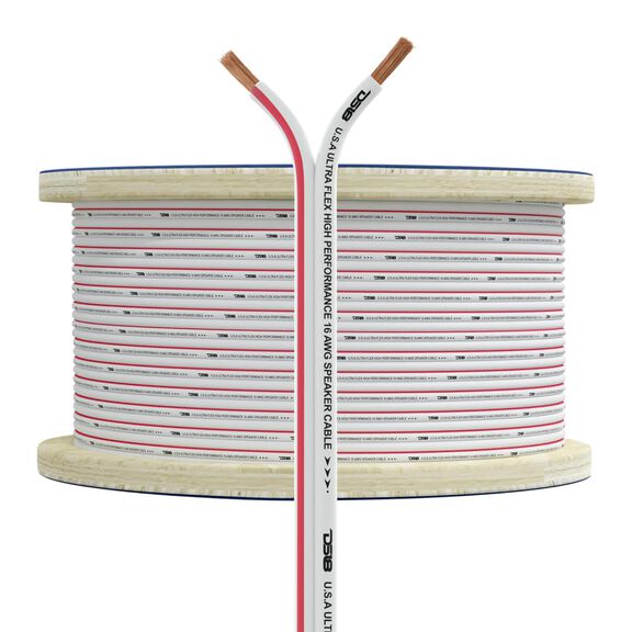 DS18 16-GA Marine Grade Tinned 100% Copper OFC Speaker Wire, 150 Feet