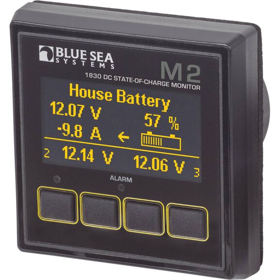 BLUE SEA SYSTEMS Meter-SoC DC OLED with Alarm