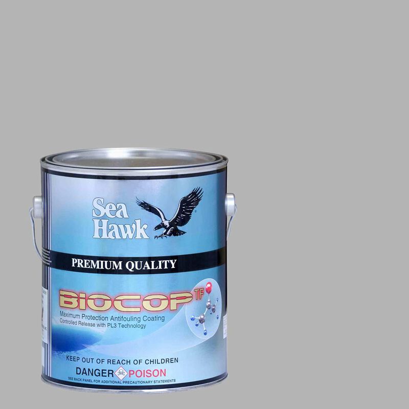 SEA HAWK Biocop TF Antifouling Paint, Gray, Gallon | West Marine
