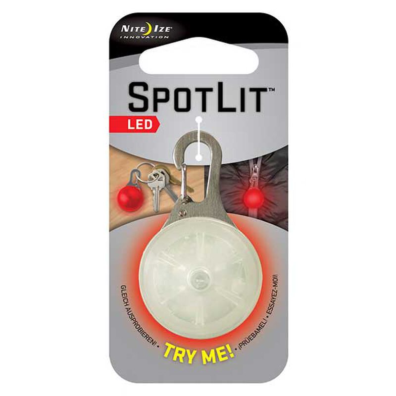 NITE IZE SpotLit LED Carabiner Light, Red | West Marine