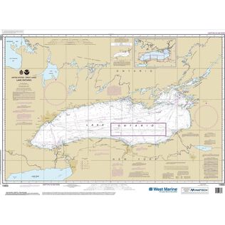 NOAA Maptech® NOAA Recreational Waterproof Chart-Lake Ontario, 14800