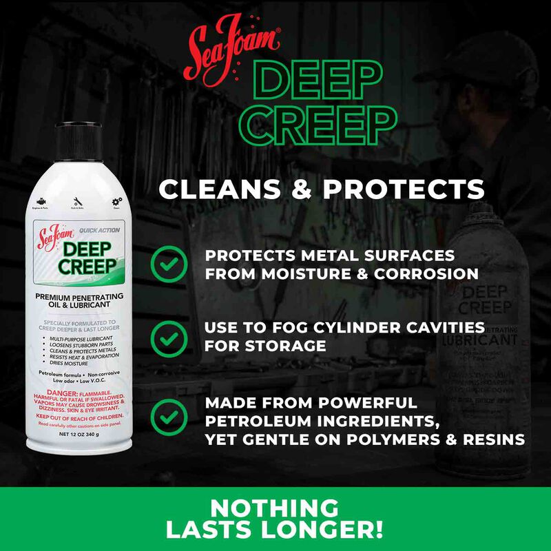 SEAFOAM Sea Foam Deep Creep Penetrating Lubricant, 12 oz. | West Marine