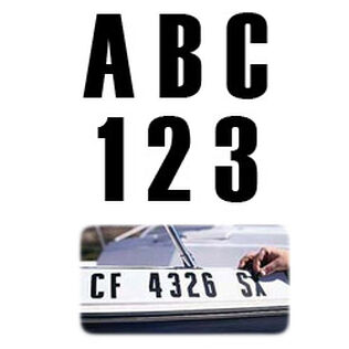 HARDLINE PRODUCTS 3" Registration Letters and Numbers
