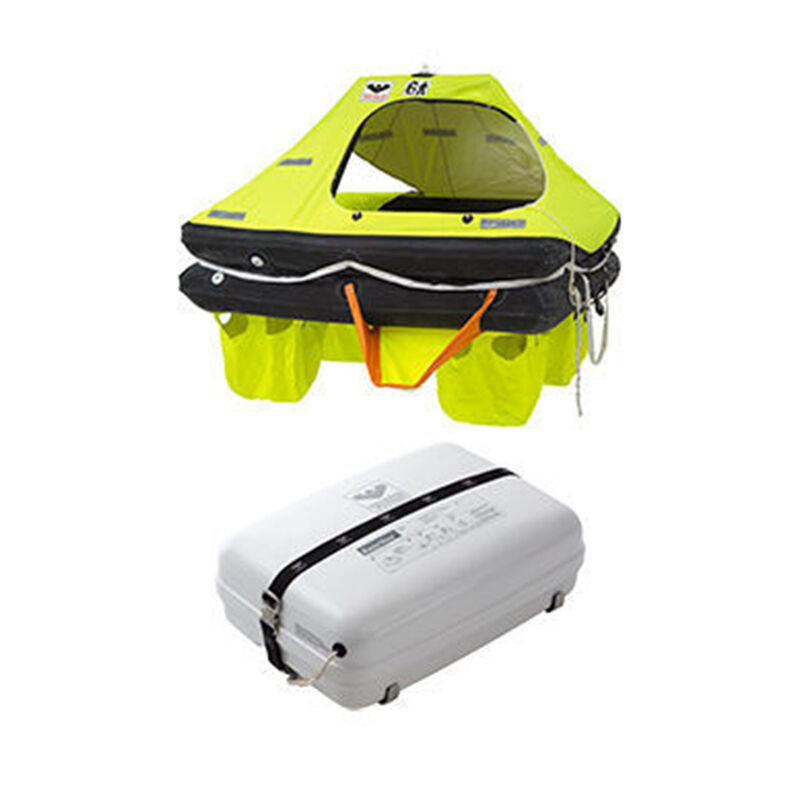 6-Person Coastal Life Raft RescYou™ Model, Container - Vertical Mount ...