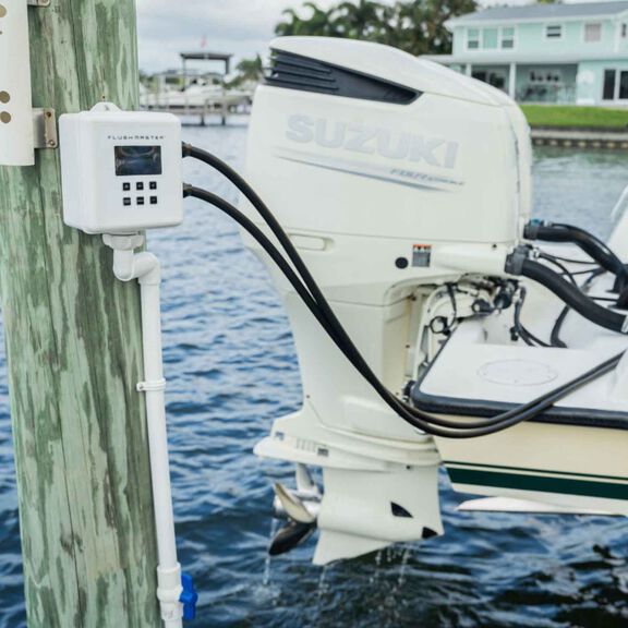 SEAMULE Flushmaster Automated Outboard Engine Flushing System, 2-Outlet ...