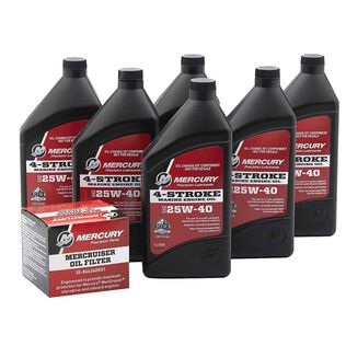 MERCURY MARINE Mercury 8M0182228 Sterndrive & Inboard Oil Change Kit ...