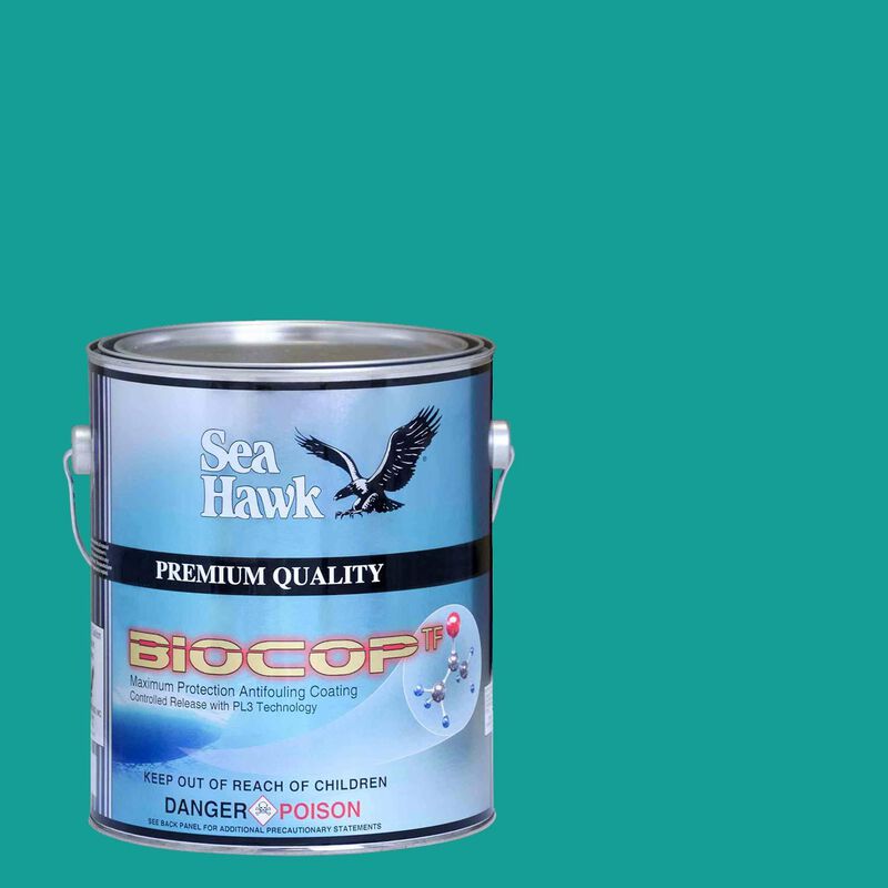 SEA HAWK Biocop TF Antifouling Paint, Teal, Gallon | West Marine