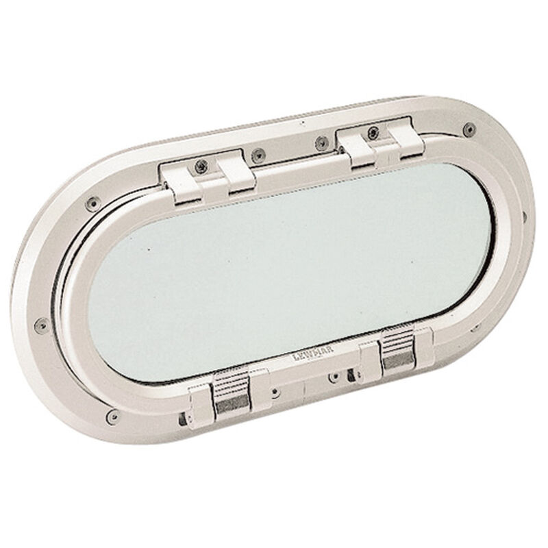 LEWMAR Atlantic Size 32 Oval Portlight, Thin Hull Valance, 7 1/16"H x ...