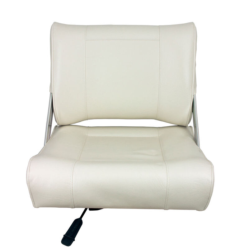 SPRINGFIELD White Flip Back Seat with Slide Mount | West Marine