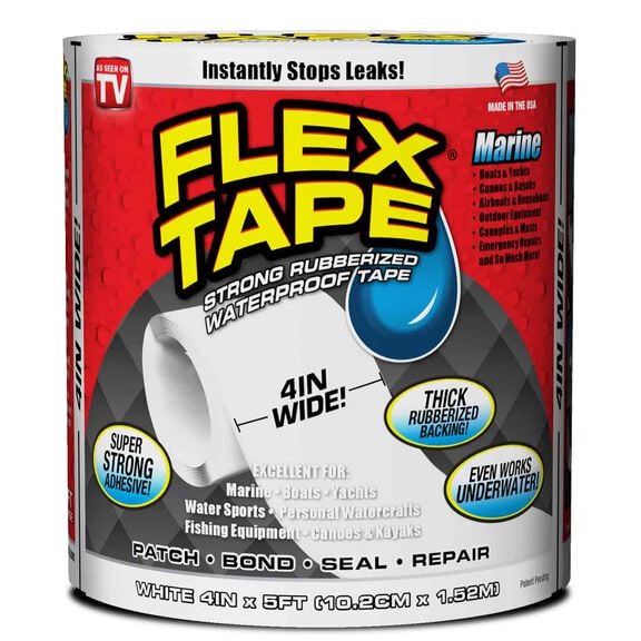 FLEX SEAL 4" Flex Tape Marine, White