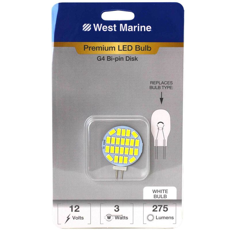 WEST MARINE G4 Side Pin Downlight Premium High Output LED Disk Bulb ...