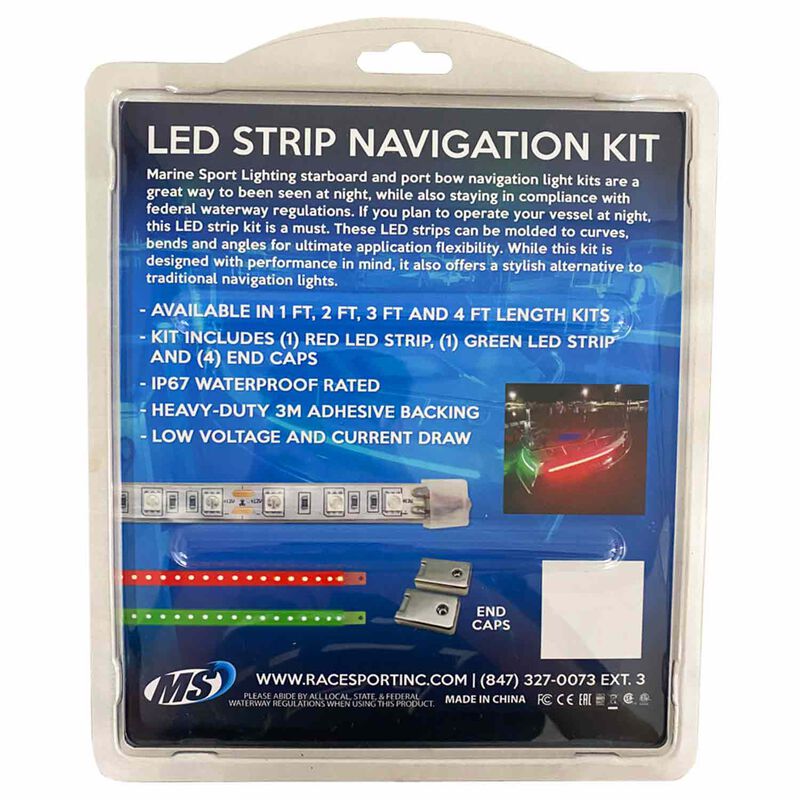 MARINE SPORT LIGHTING 48" Marine Vessel LED Strip Port & Starboard ...