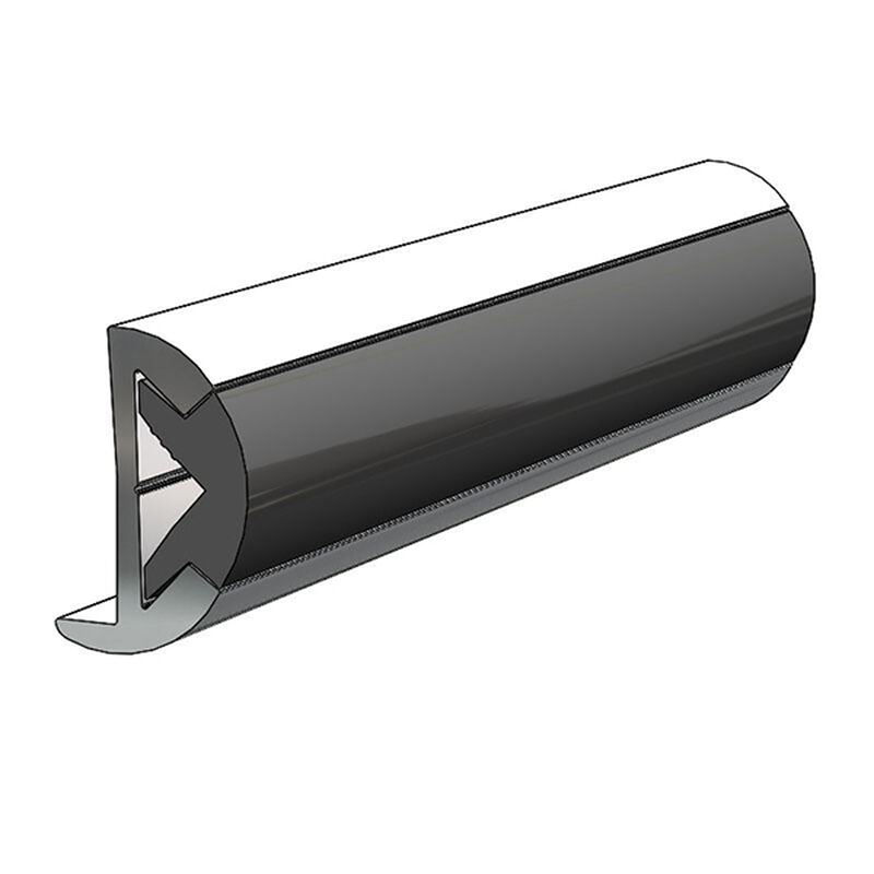 TACO MARINE Aluminum Rub Rail 1"H x 1/2"W x 12'L, #8 Screws | West Marine