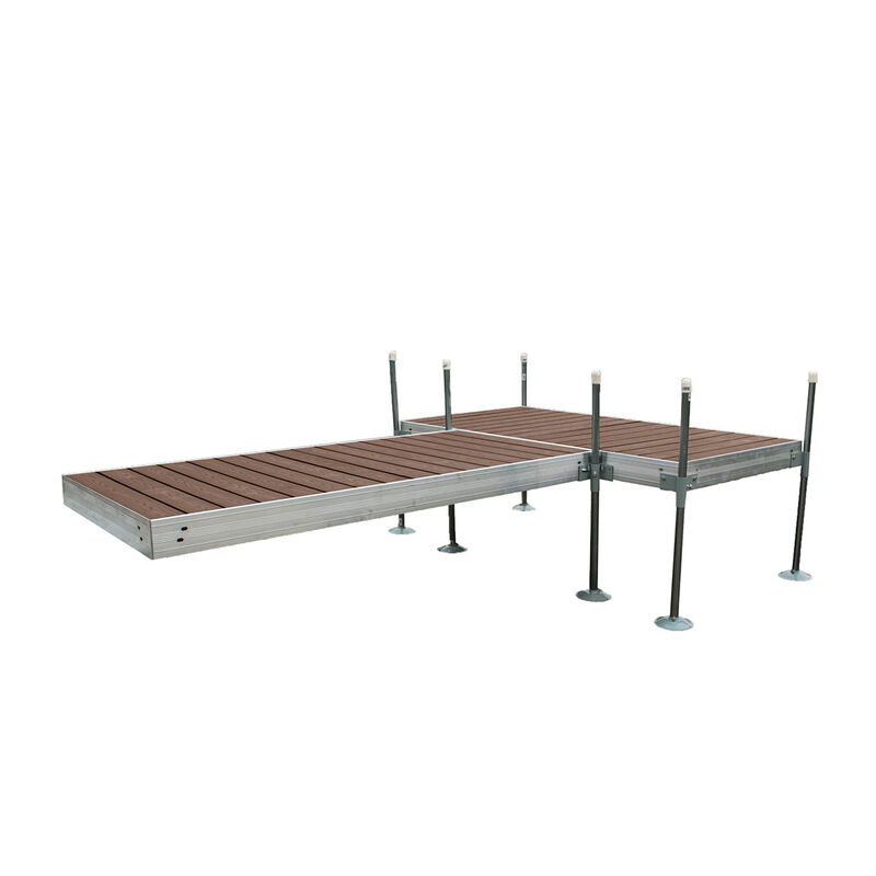 TOMMY DOCKS T-Shaped Aluminum Frame with Woodland Brown Decking ...