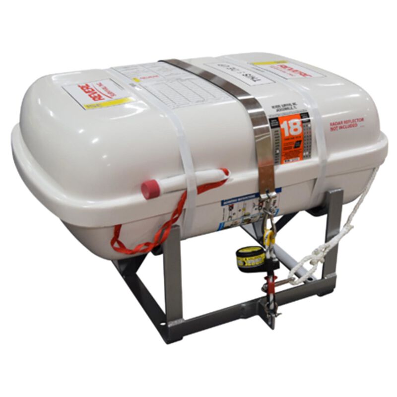 REVERE SURVIVAL USCG/SOLAS 6-Person Low Profile Life Raft A Pack | West ...