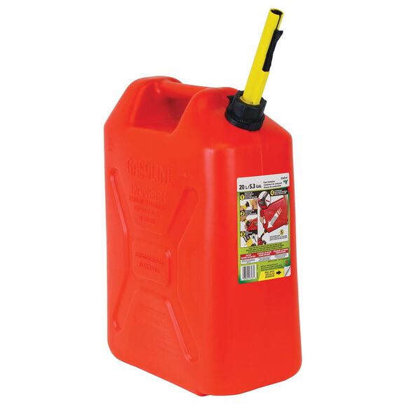 SCEPTER ECO 5 Gallon Military Style Gas Can, Red