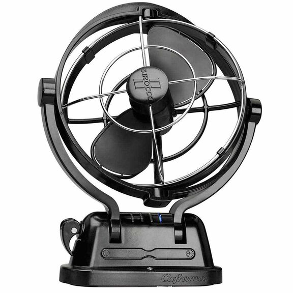 CAFRAMO Sirocco II Cabin Fan, Multi-Position, Black