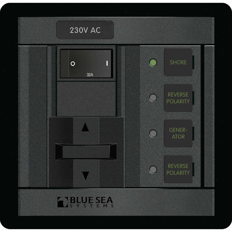 BLUE SEA SYSTEMS 230V AC Panel, 2 Sources | West Marine