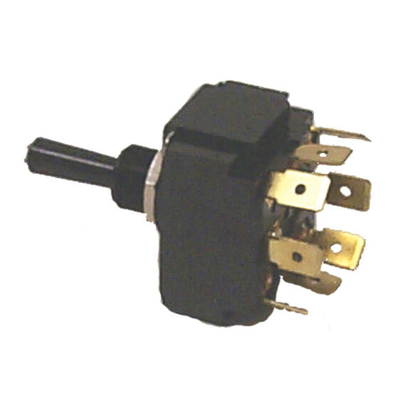 SIERRA Tip Lit Toggle Switch, Mom On-Off-Mom On, DPDT