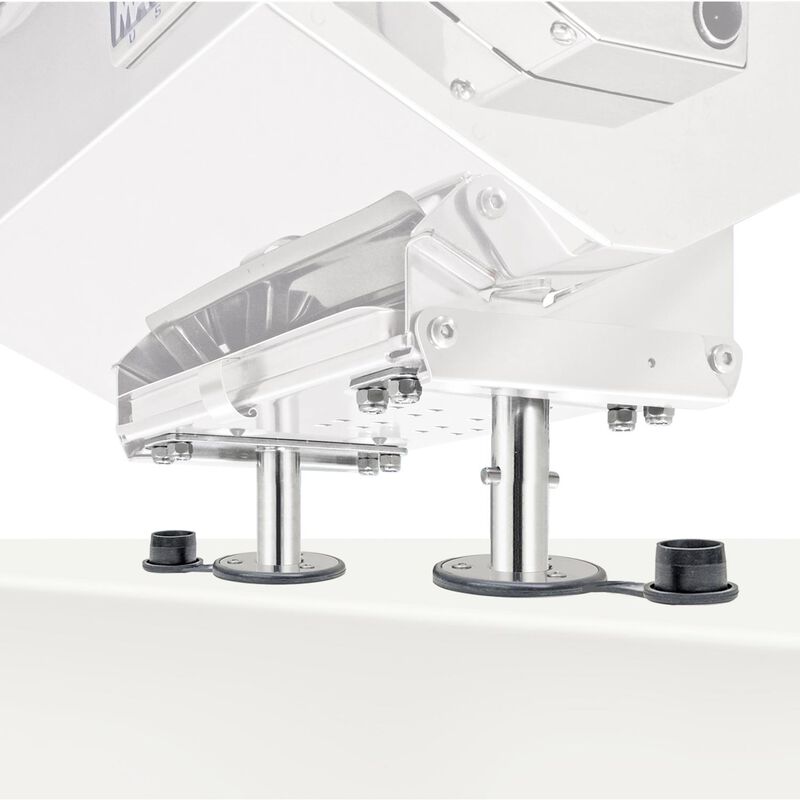 MAGMA Dual Flush Deck Socket Table Mount, Locking | West Marine