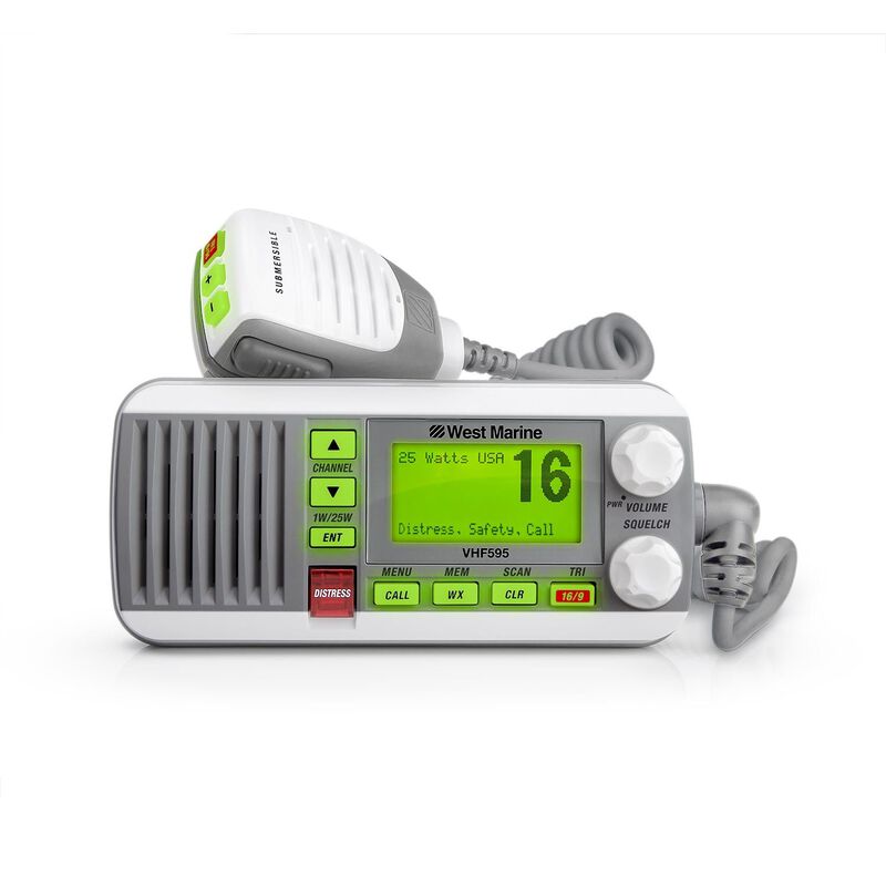 WEST MARINE VHF595 Fixed-Mount Radio - White | West Marine
