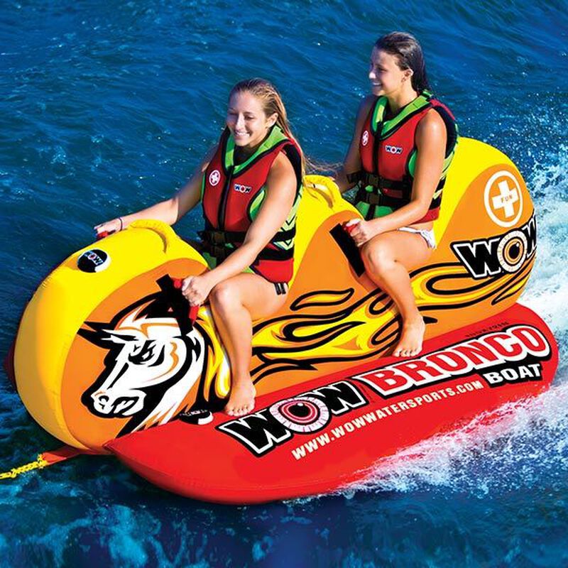 WOW SPORTS Bronco Boat 2-Person Towable Tube | West Marine