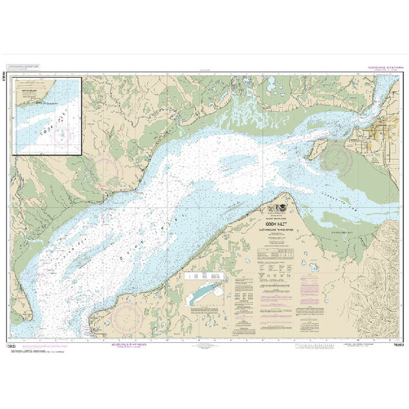MAPTECH #16663 Cook Inlet East Foreland to Anchorage | West Marine